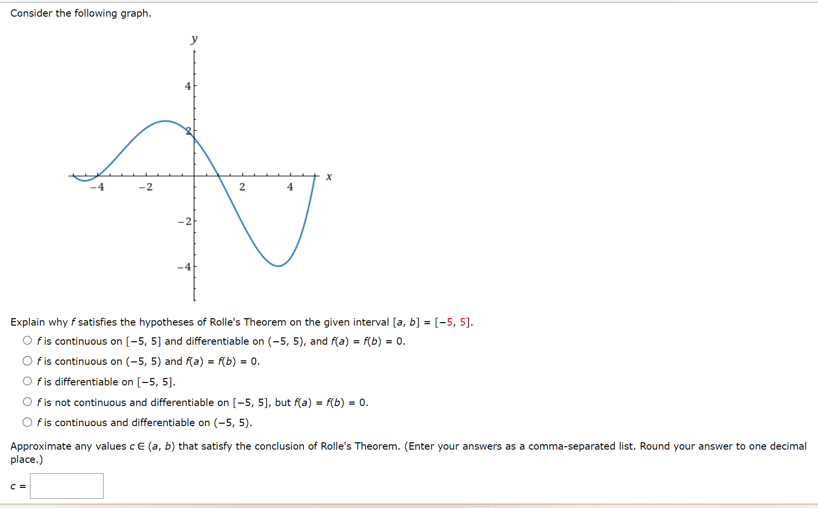 Consider The Following Graph Explain Why F Satisfies 