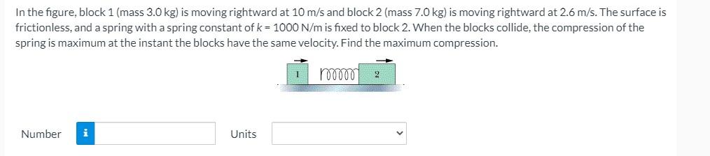 Solved In the figure, block 1 (mass 3.0 kg) is | Chegg.com