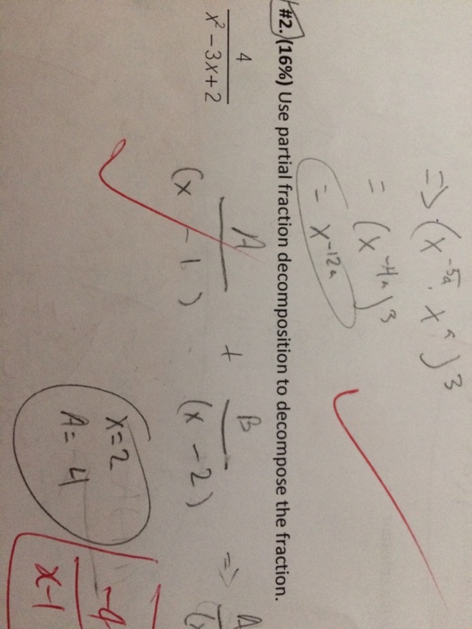 Solved Use partial fraction decomposition to decompose the | Chegg.com