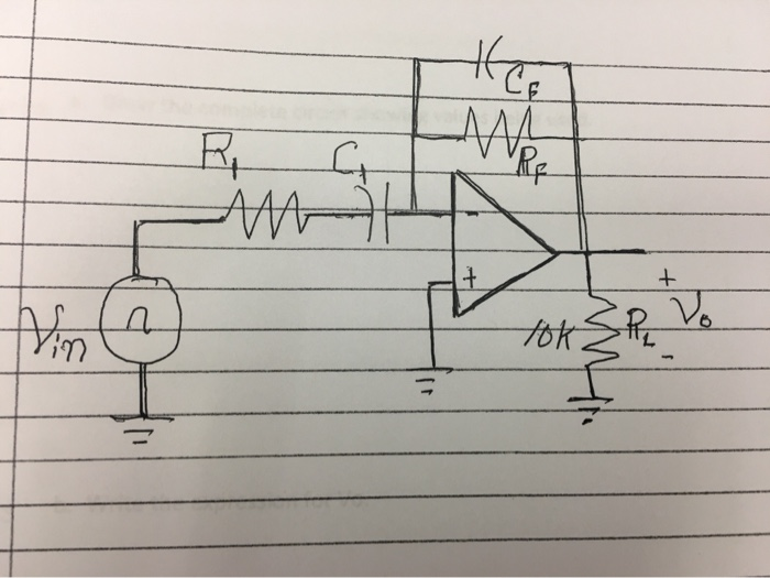 Solved 2. Design a differentiator circuit with an input | Chegg.com