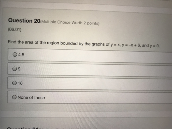 Solved Question 18(Multiple Choice Worth 2 points) (08.03) | Chegg.com