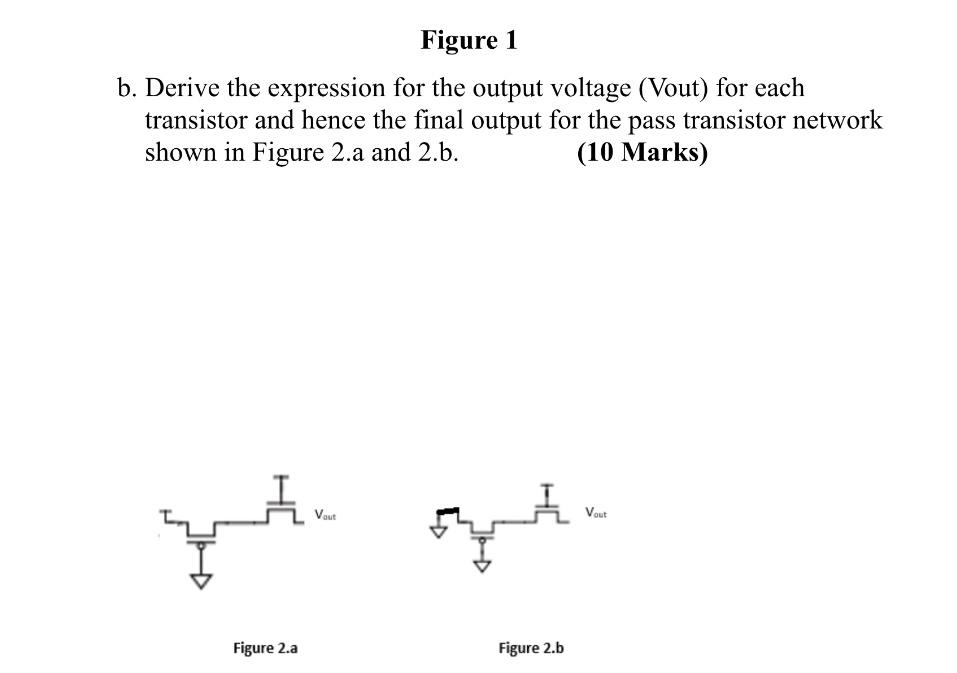 Solved Figure 1 b. Derive the expression for the output | Chegg.com