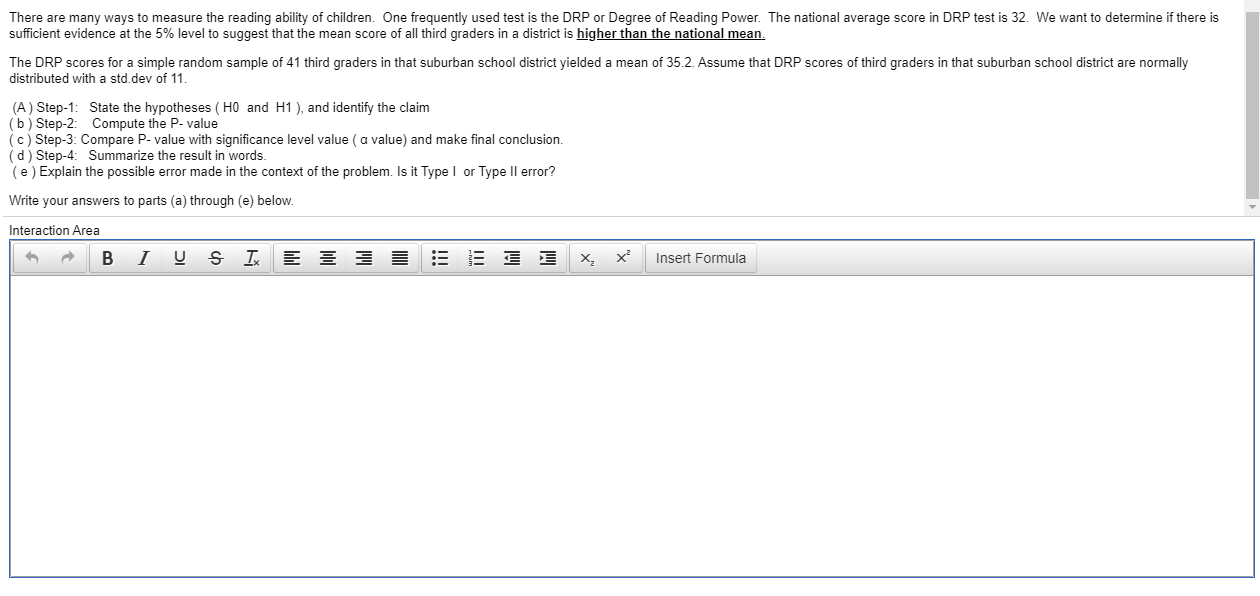 Solved There are many ways to measure the reading ability of | Chegg.com