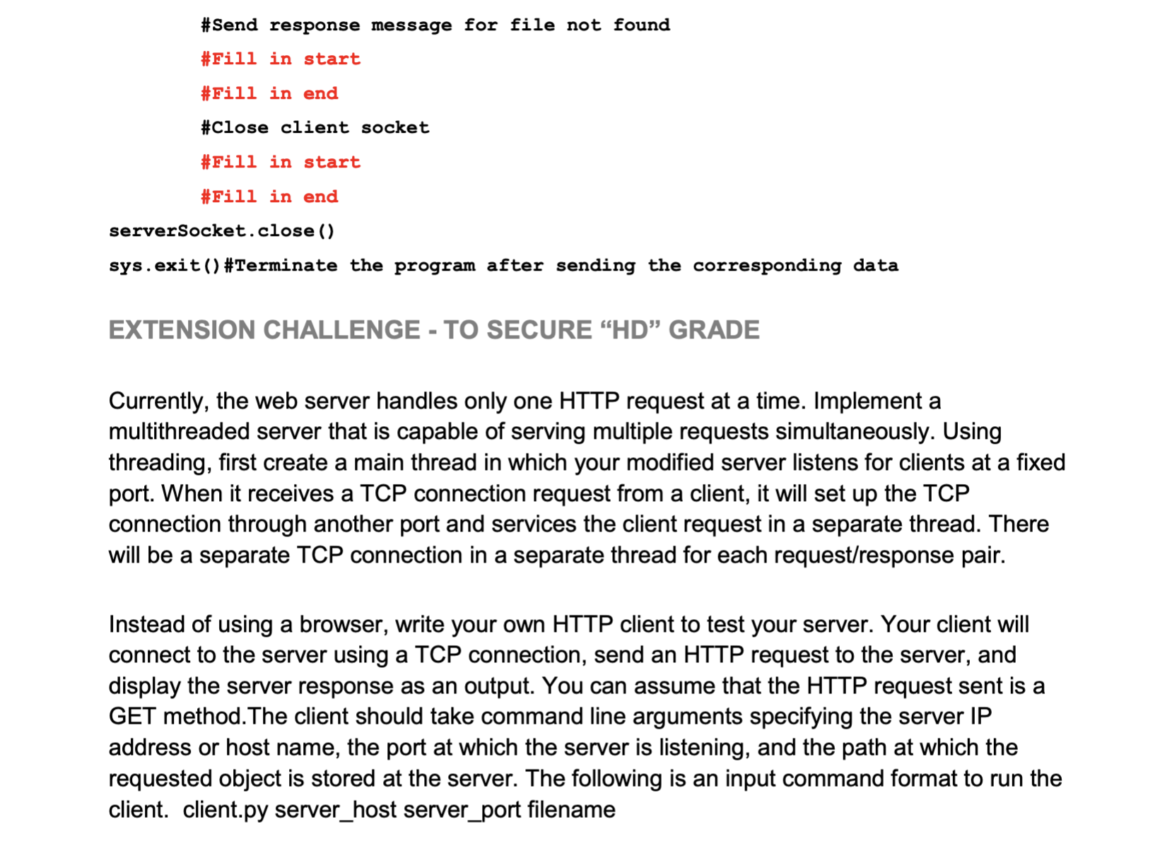 Solved \#Establish the connection print ('Ready to | Chegg.com