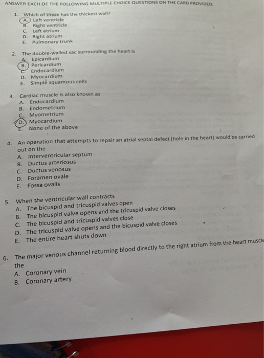 Solved ANSWER EACH OF THE FOLLOWING MULTIPLE CHOICE | Chegg.com