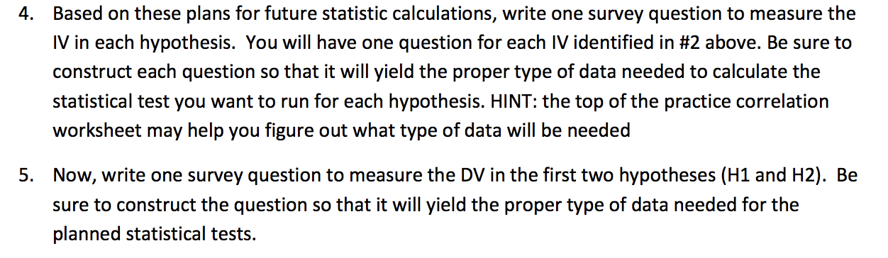4. Based on these plans for future statistic | Chegg.com