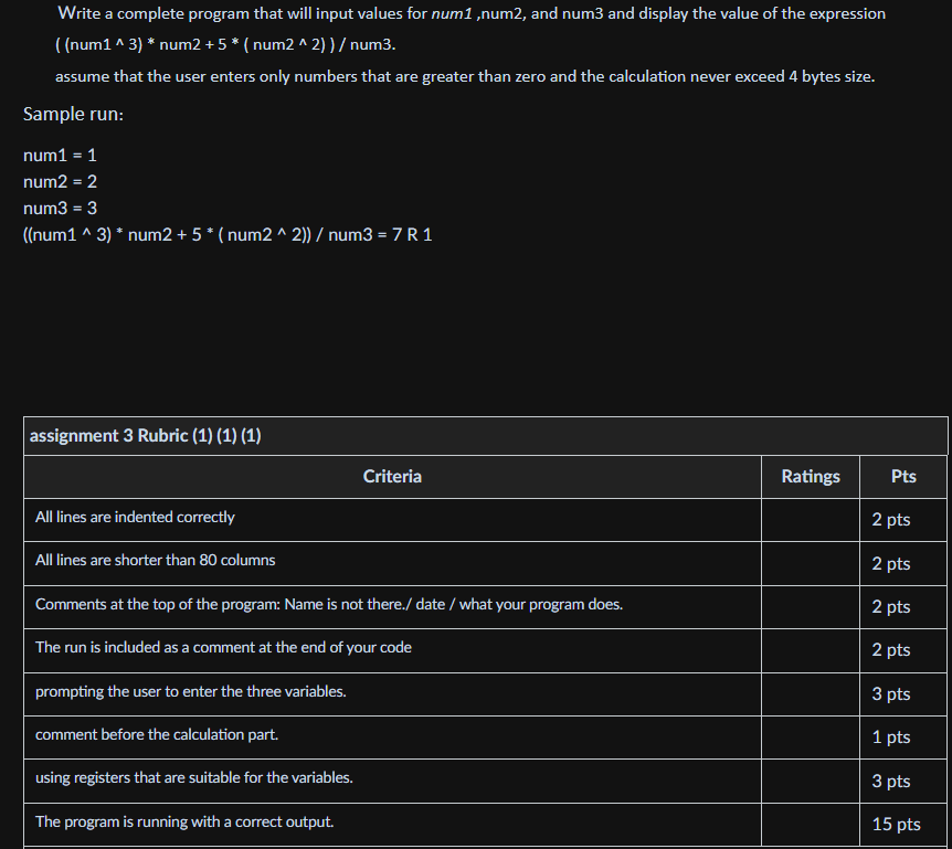 Solved Write a complete program that will input values for | Chegg.com