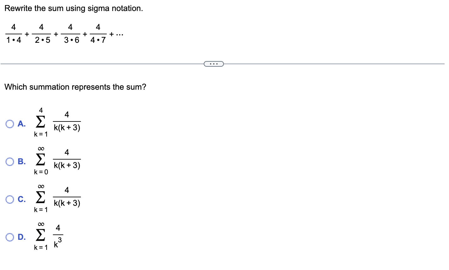 Solved Rewrite the sum using sigma notation. | Chegg.com