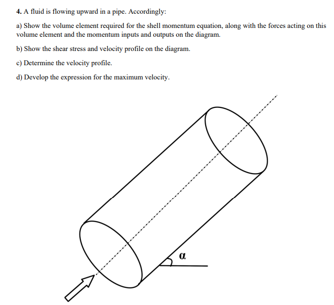 Solved 4. A fluid is flowing upward in a pipe. Accordingly: | Chegg.com