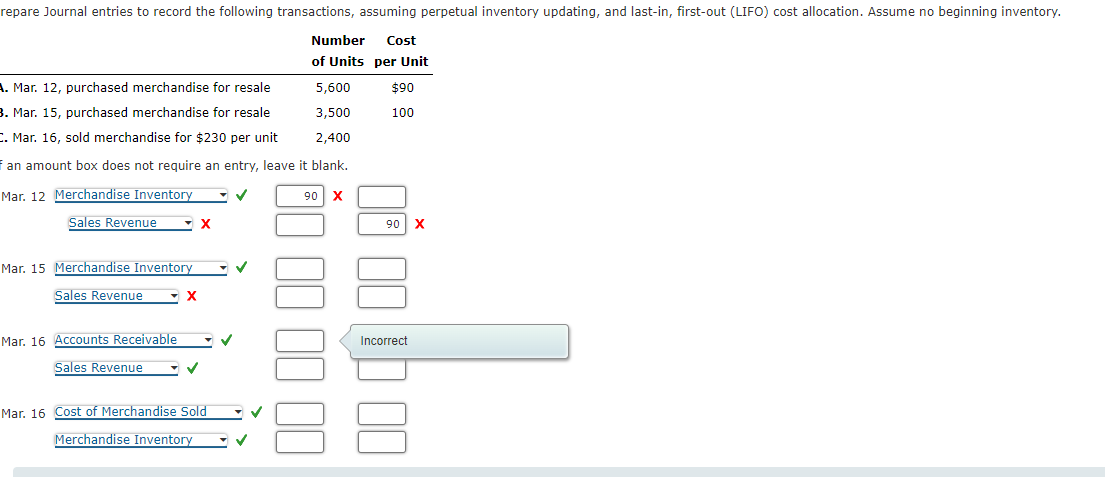 Solved an amount box does not require an entry, leave it | Chegg.com