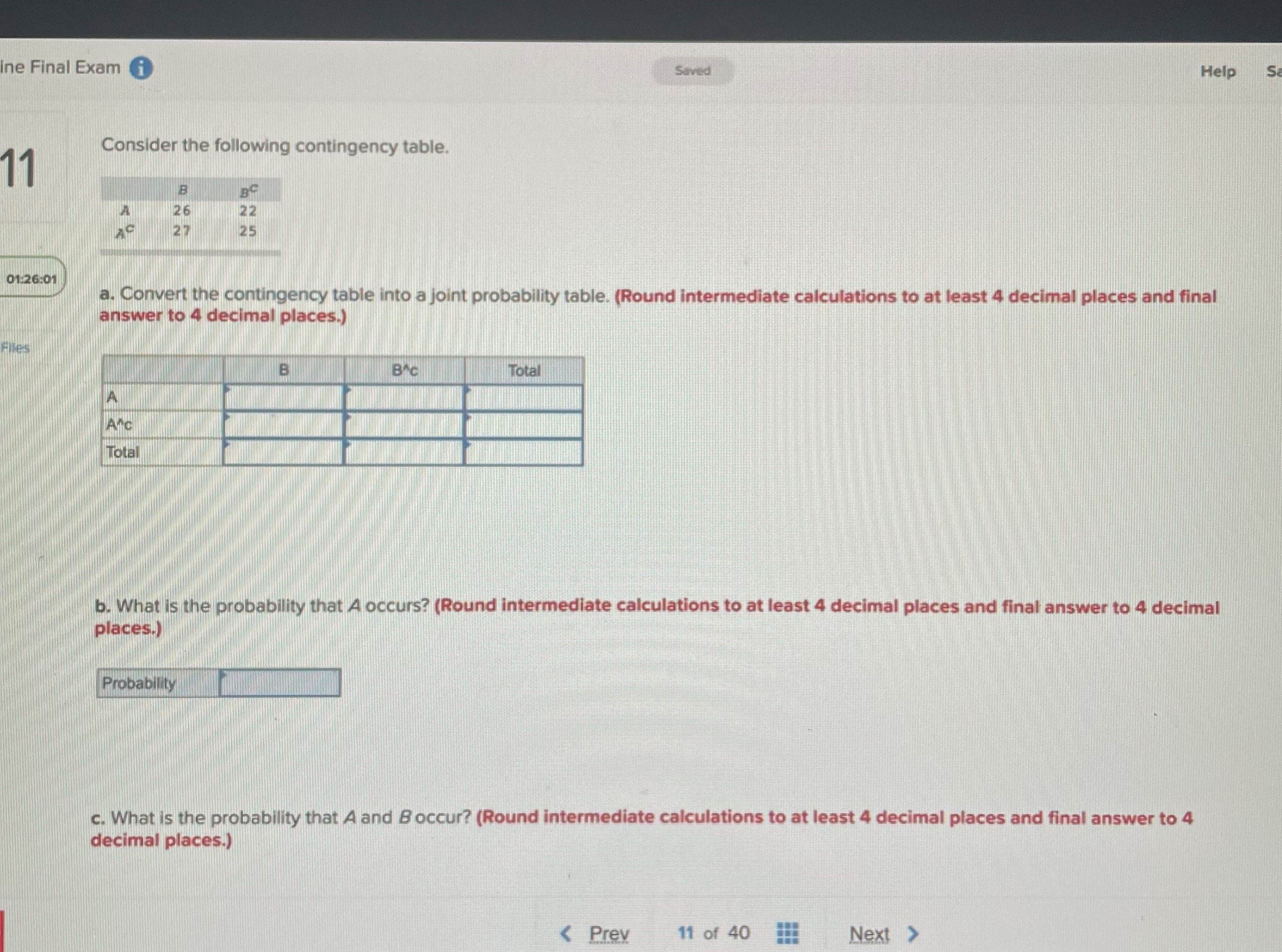 Solved Consider the following contingency table. a. Convert | Chegg.com Solved Consider the following contingency table. a. Convert | Chegg.com