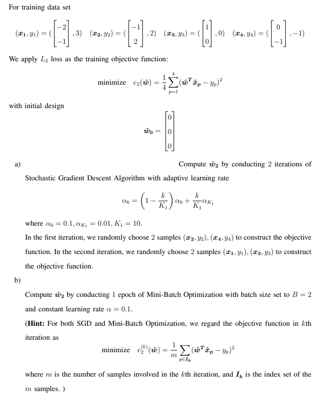 Solved For training data set | Chegg.com