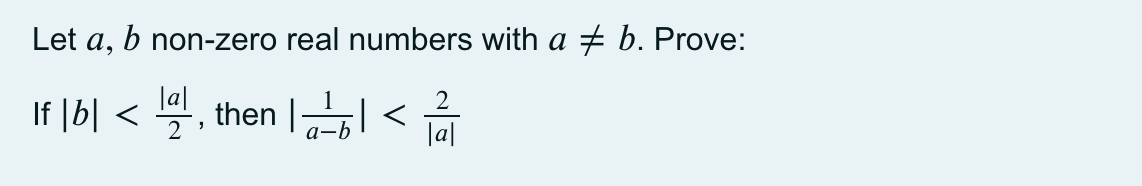 Solved Question1 Let 𝑎,𝑏 non-zero real numbers with 𝑎≠𝑏. | Chegg.com