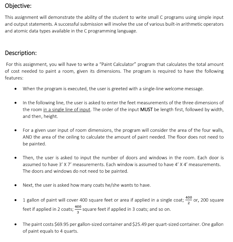 Solved Objective: This assignment will demonstrate the | Chegg.com