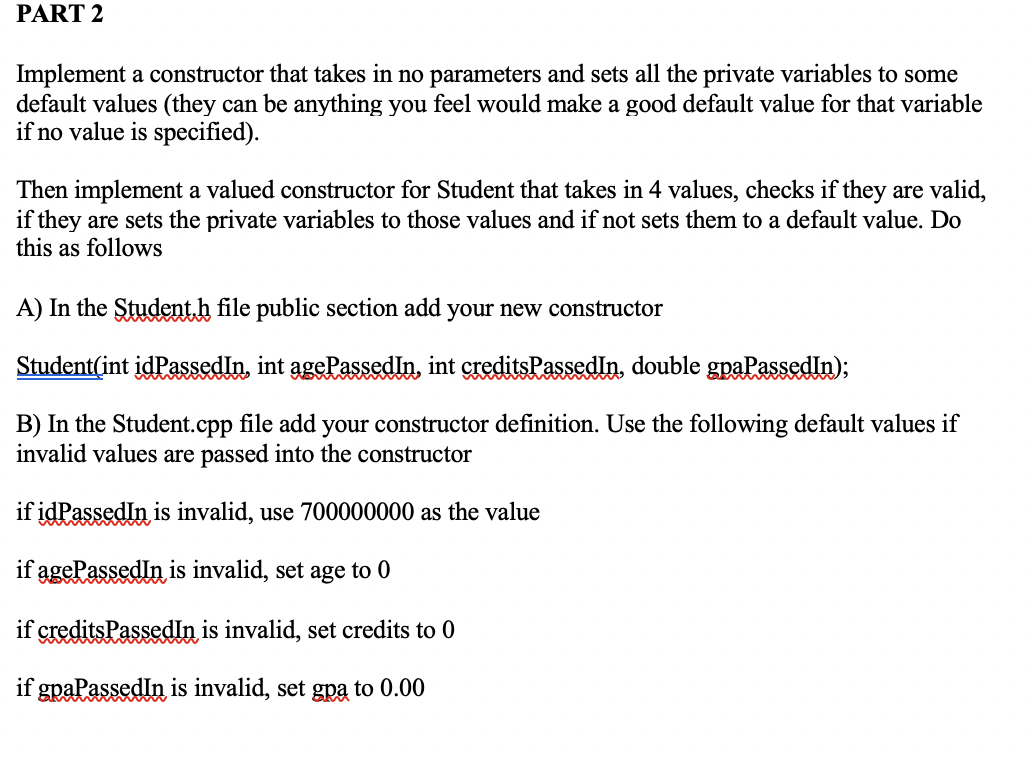Solved C++ STUDENT.CPP BELOW #include "Student.h" bool | Chegg.com