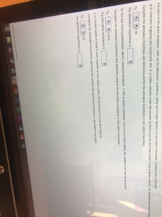 Solved For each ot the given situations. write out the | Chegg.com