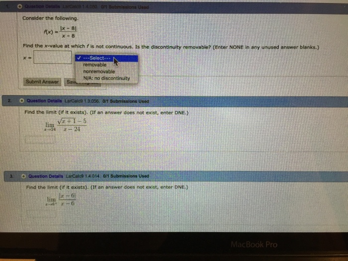Solved Consider the following, f(x) = |x - 8|/x - 8 Find | Chegg.com