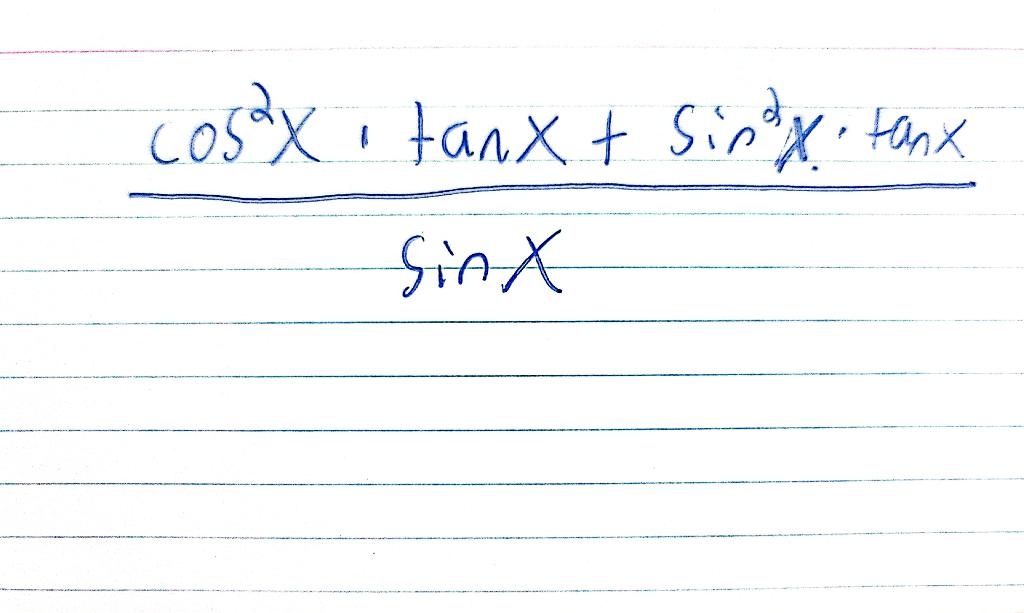 Solved sinxcos2x⋅tanx+sin2x⋅tanx | Chegg.com