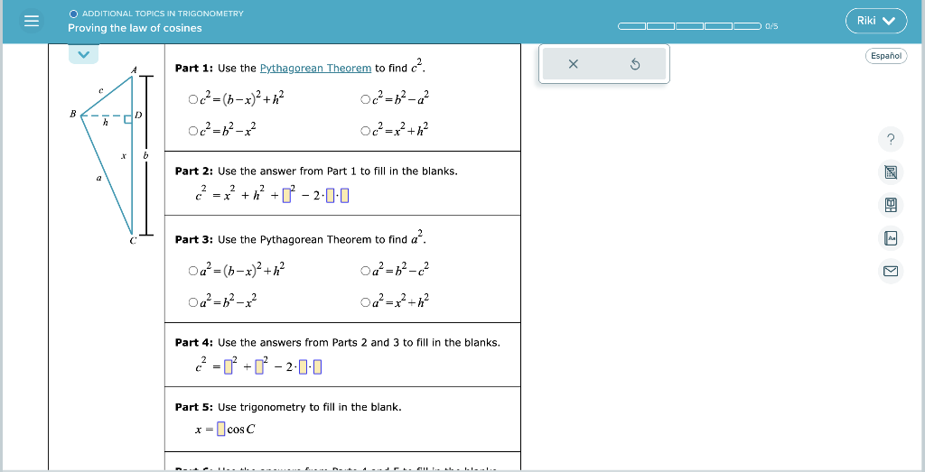 Solved ADDITIONAL TOPICS IN TRIGONOMETRY Proving the law of | Chegg.com