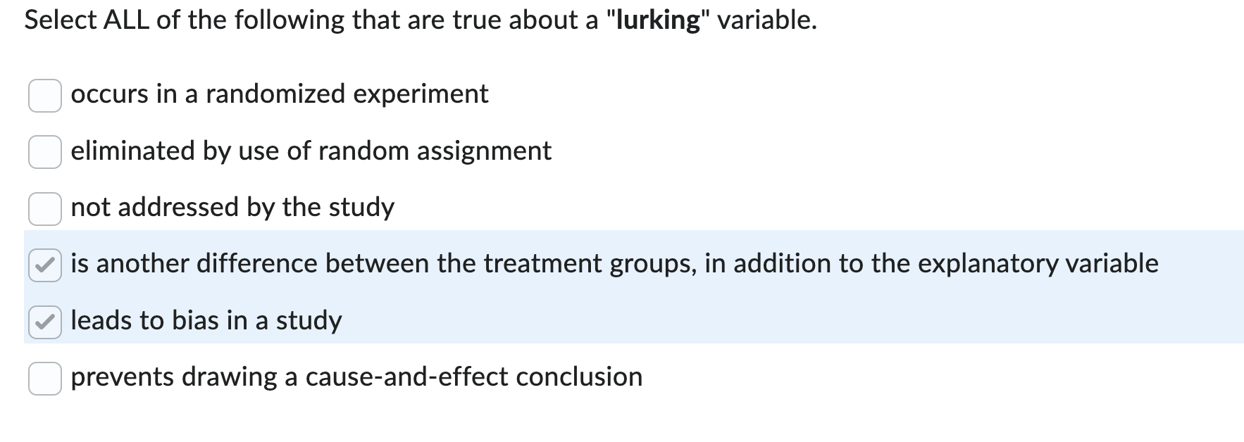 Solved Select ALL of the following that are true about a | Chegg.com