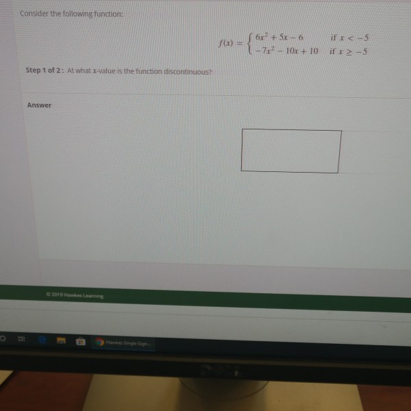 Solved Consider the following function 6x2 + 5x - 6 - 7+ - | Chegg.com