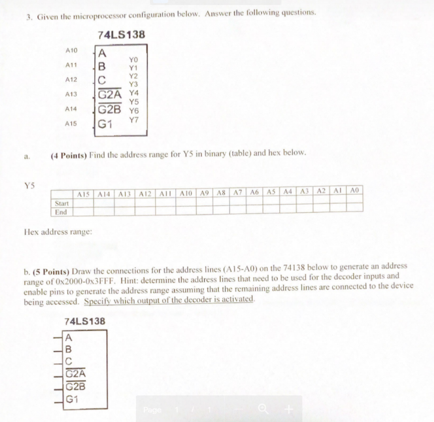 Solved 3. Given the microprocessor configuration below. | Chegg.com Solved 3. Given the microprocessor configuration below. | Chegg.com
