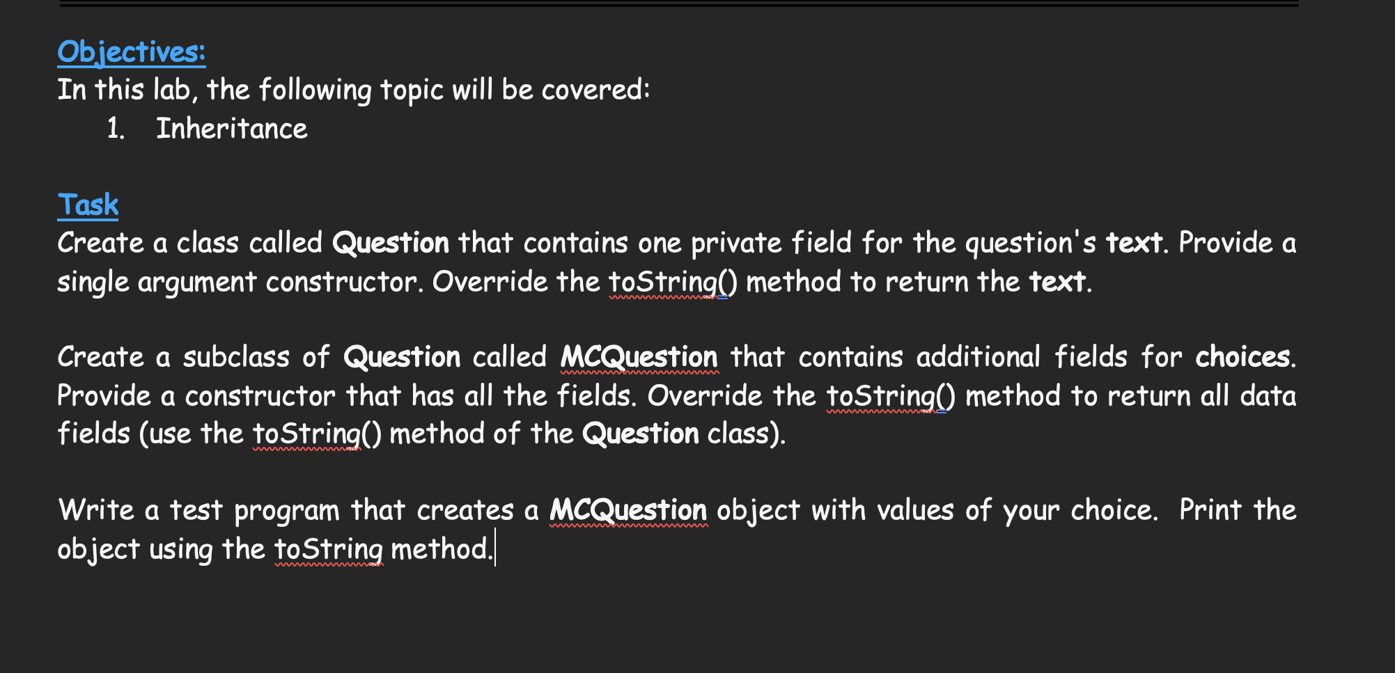Solved Objectives: In this lab, the following topic will be | Chegg.com