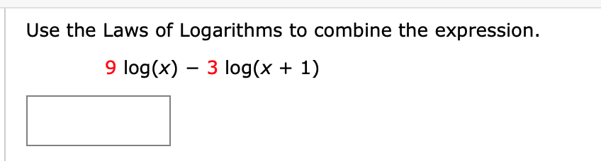 Solved Use the Laws of Logarithms to combine the expression. | Chegg.com