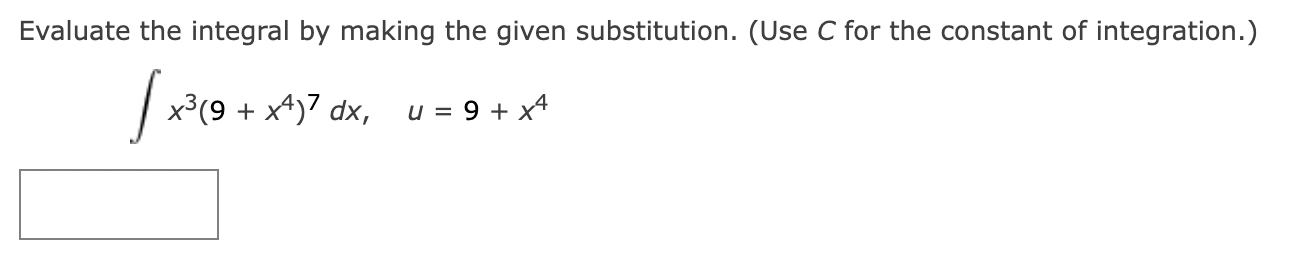 Solved Evaluate the integral by making the given | Chegg.com