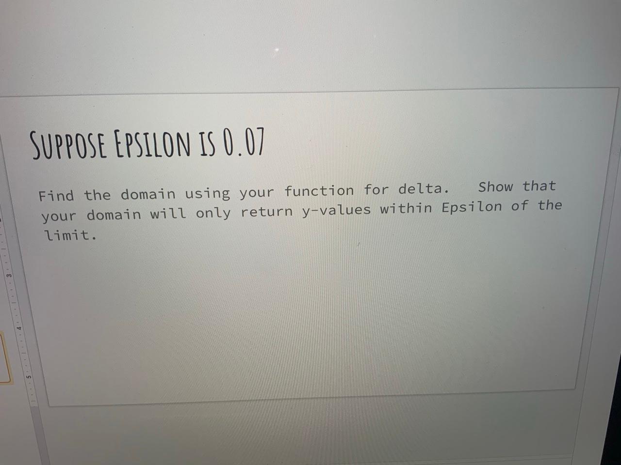Solved USE THE DELTA EPSILON DEFINITION TO PROVE THE LIMIT | Chegg.com