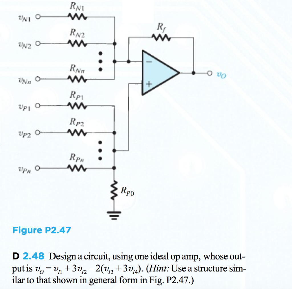 Solved NI UNI v2 UN2 Nn Up1 tp2 Pn PO Figure P2.47 D 2.48 | Chegg.com
