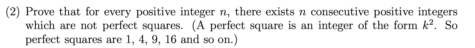 Solved (2) Prove that for every positive integer n, there | Chegg.com