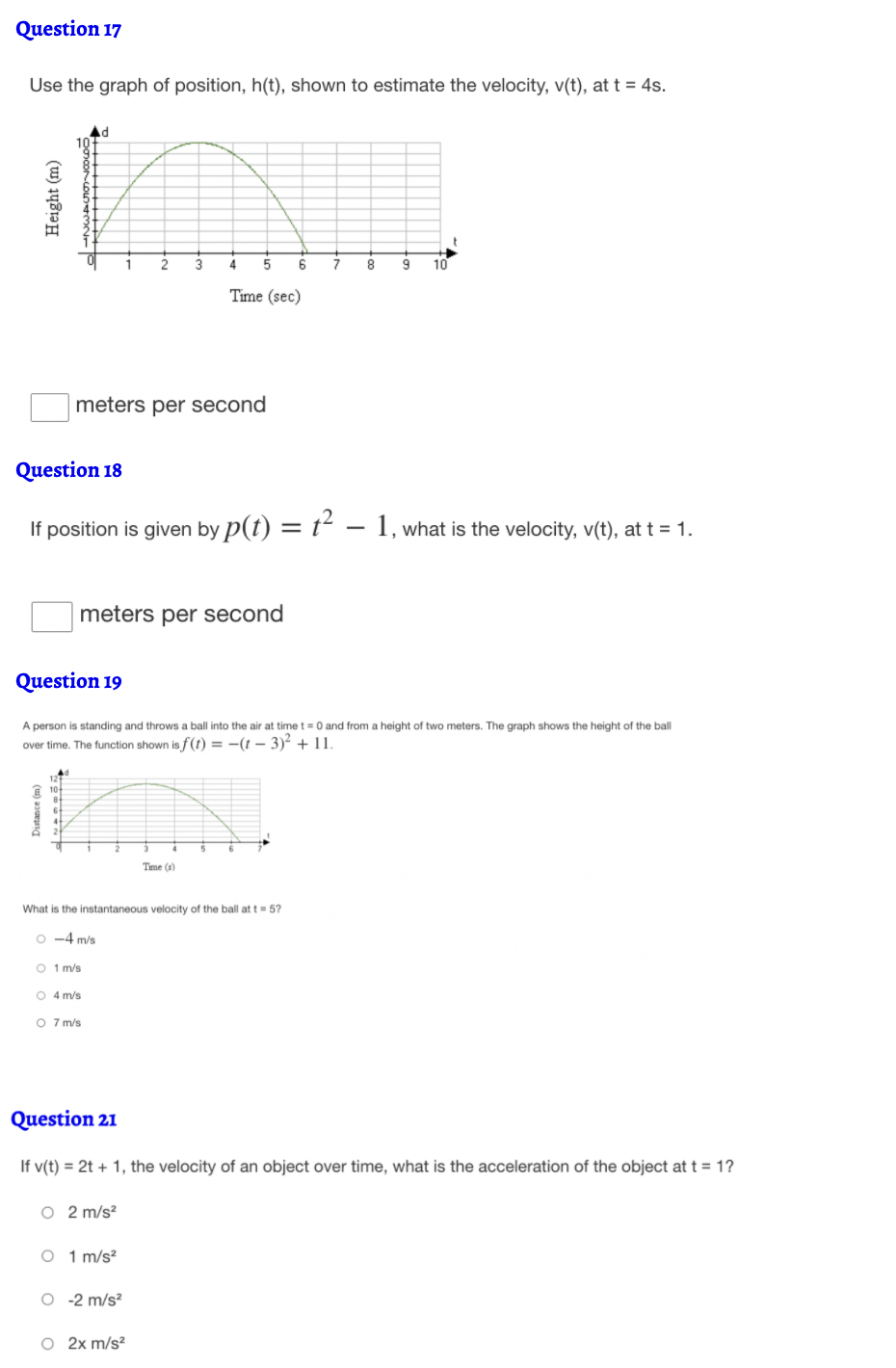 Solved Urgent help needed! DERIVATIVES - Calculus (please | Chegg.com