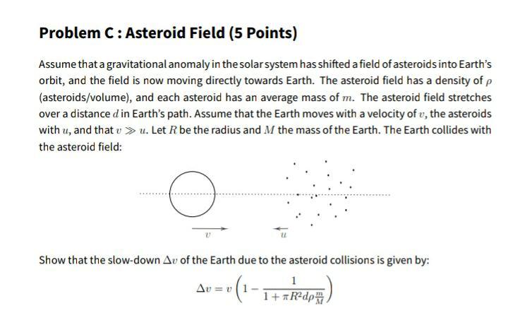 Solved Assume that a gravitational anomaly in the solar | Chegg.com