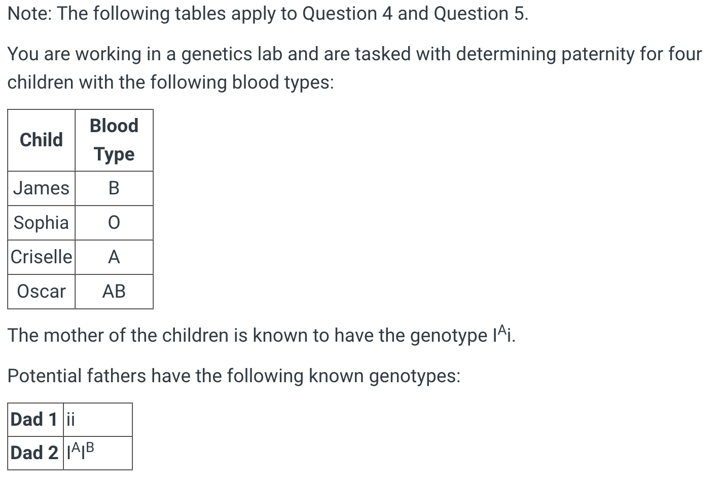 Solved Note: Please use the tables in Question 4 to | Chegg.com