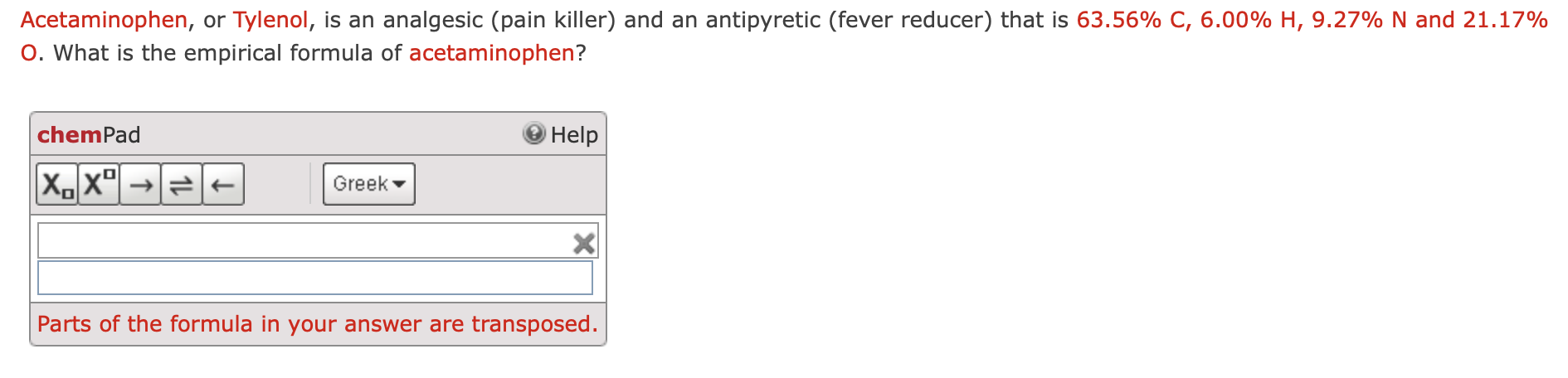 Solved Acetaminophen, or Tylenol, is an analgesic (pain | Chegg.com