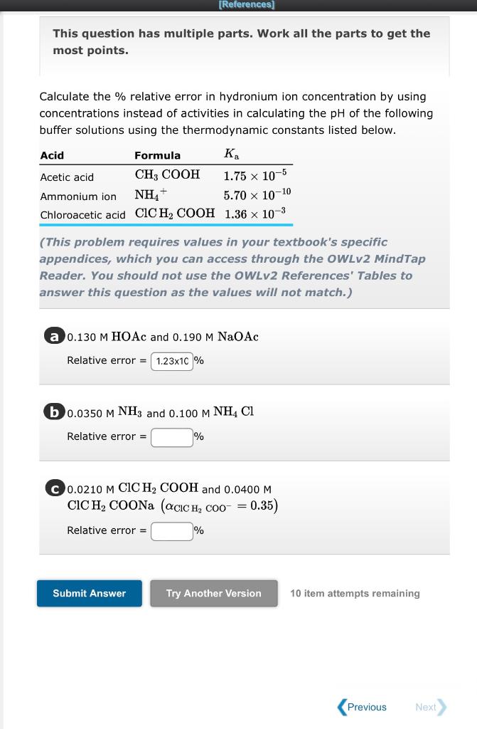 Solved (References) This question has multiple parts. Work | Chegg.com