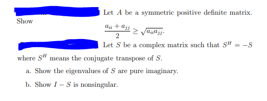 Solved Let A Be A Symmetric Positive Definite Matrix