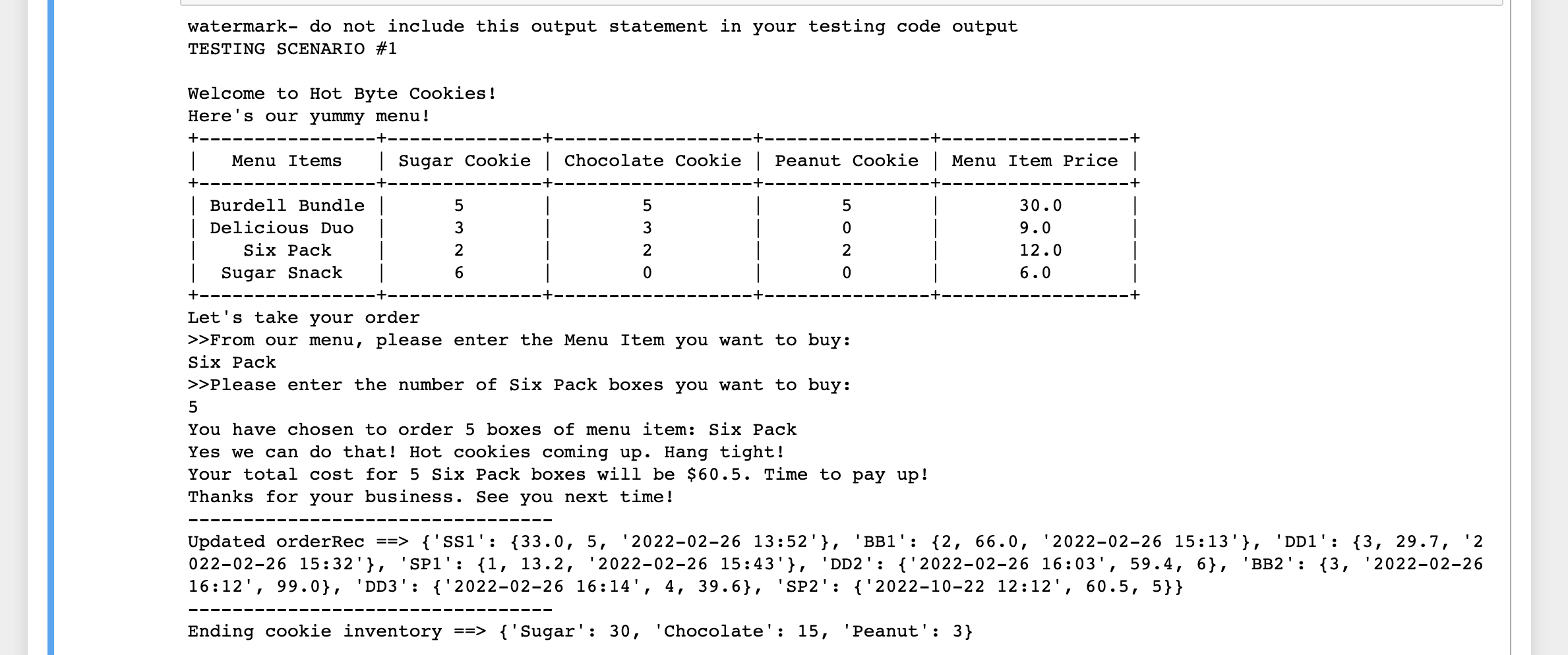 Project \#1 - Hot Byte Cookies Hot Byte Cookies (HBC) | Chegg.com