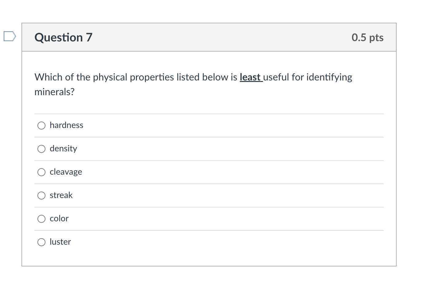 Solved Study the Mohs hardness scale (below). Check all the | Chegg.com
