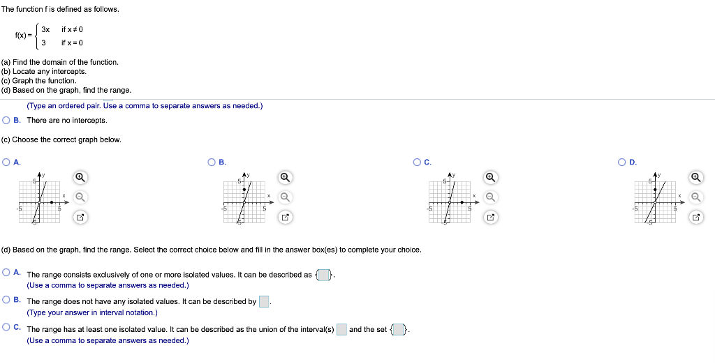 Solved The function f is defined as follows. 3x if x70 if | Chegg.com