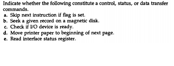 Solved Indicate whether the following constitute a control, | Chegg.com