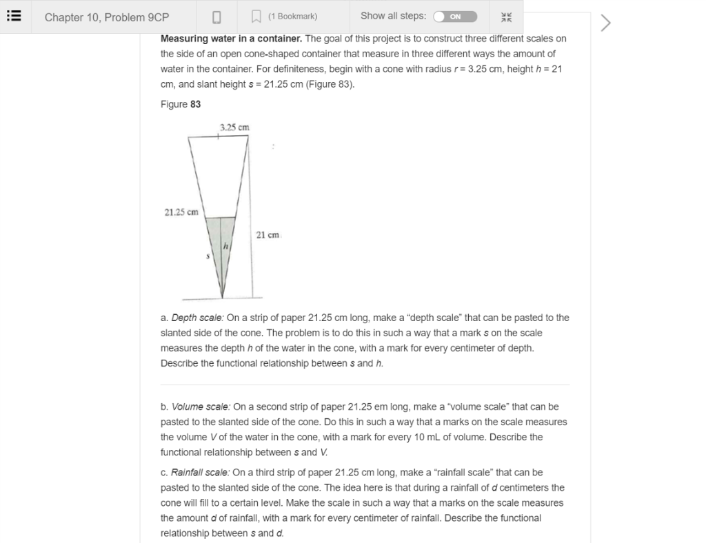 Solved Chapter 10, Problem 9CP 1 Bookmark) Show all steps ON | Chegg.com