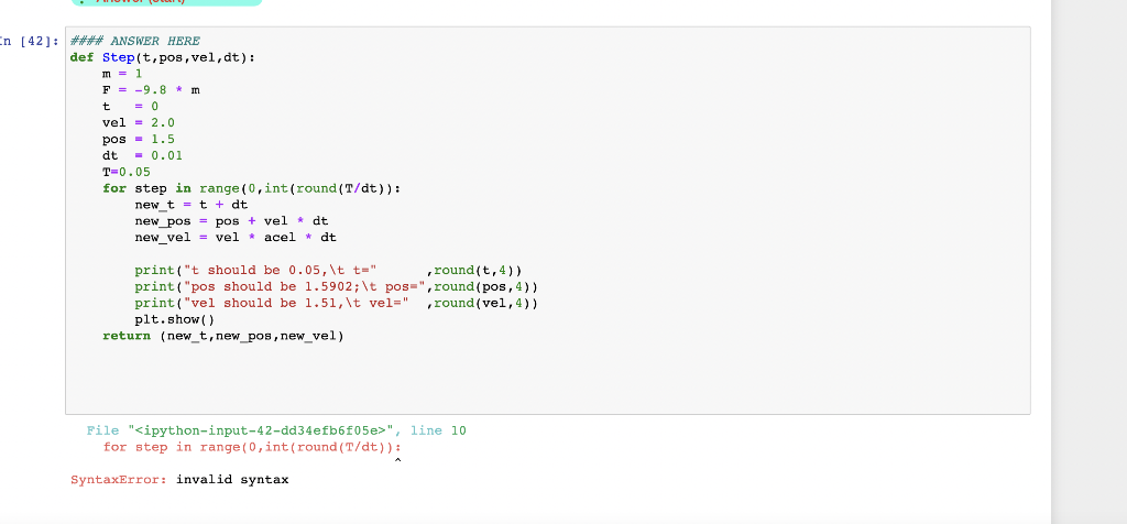 Solved Exercise 1: Euler Integration - List of | Chegg.com