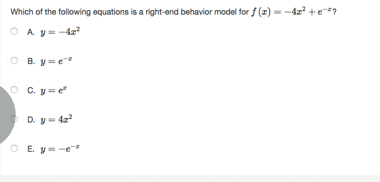 Solved Which of the following equations is a right-end | Chegg.com