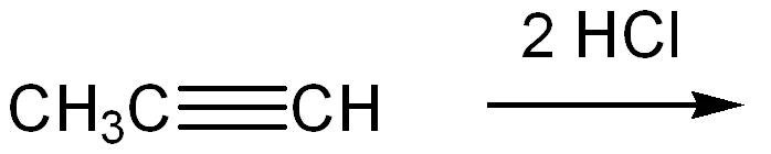 Solved 2 HCI CH3C=CH CI CI CI CI CI CI | Chegg.com