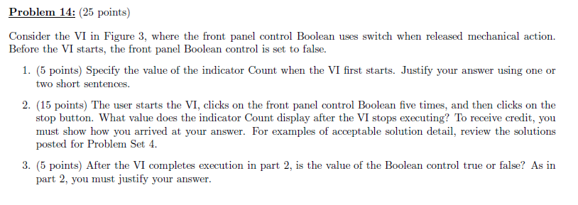 Solved Consider The Vi In Figure 3 Where The Front Panel