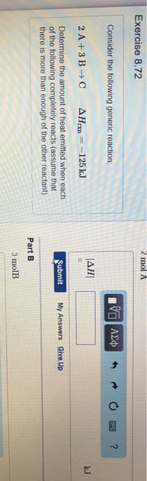 Solved Consider the following generic reaction: 2 A + 3 B | Chegg.com