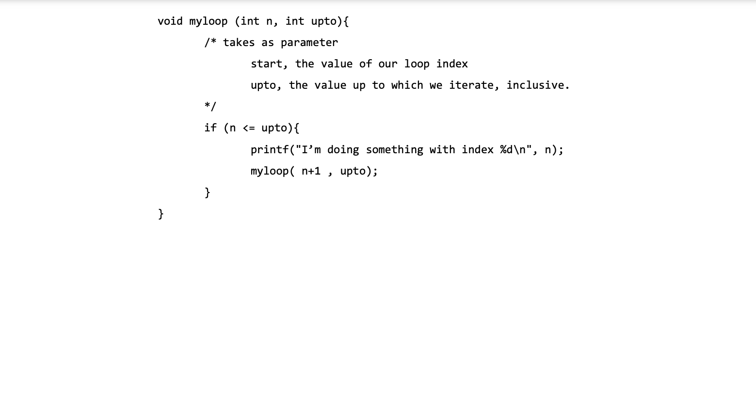 Solved The parameters mean that we start iterating R1 at 1 | Chegg.com