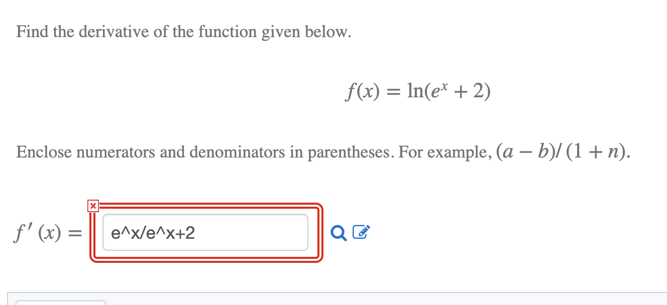 Solved Find the derivative of the function given below. f(x) | Chegg.com